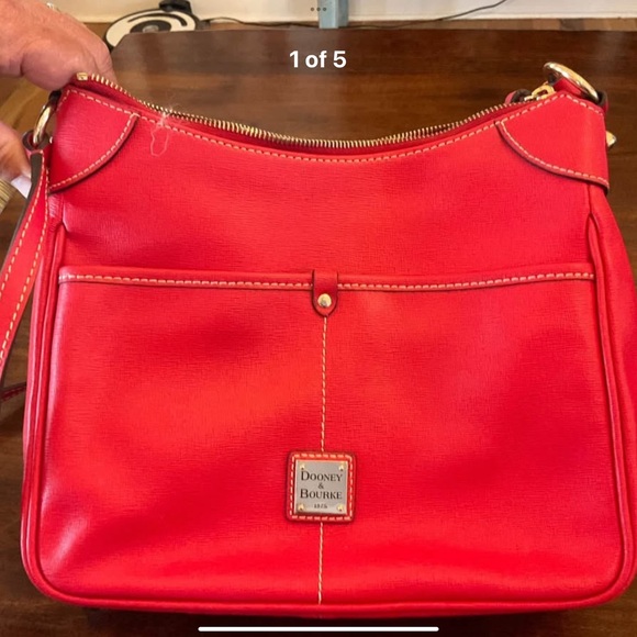Dooney & Bourke | Bags | Dooney Bourke Red Leather Handbag | Poshmark